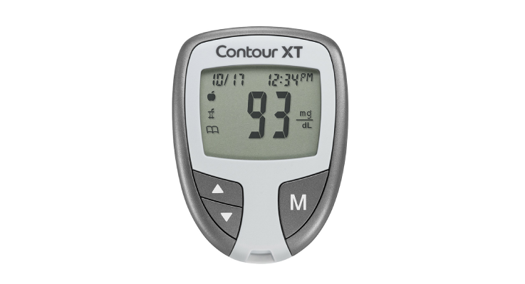 El medidor de glucosa en sangre CONTOUR XT